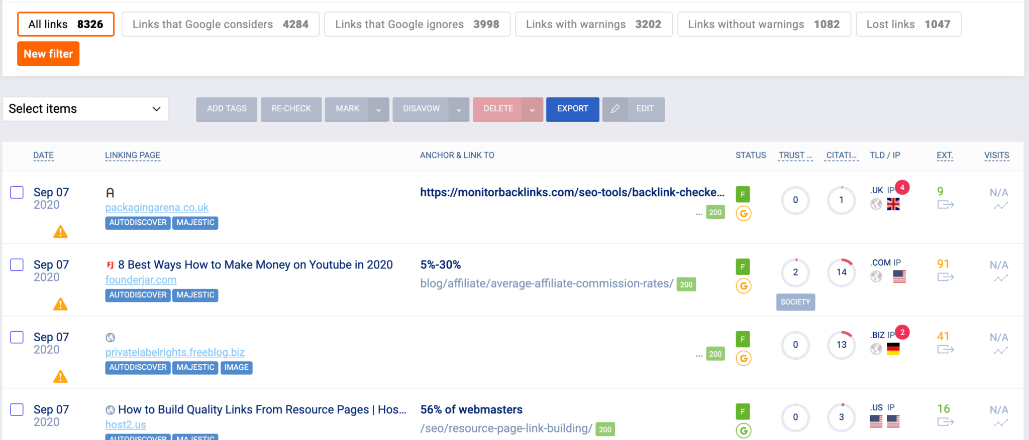 Monitor Backlinks Review - Find your Good & Bad Links